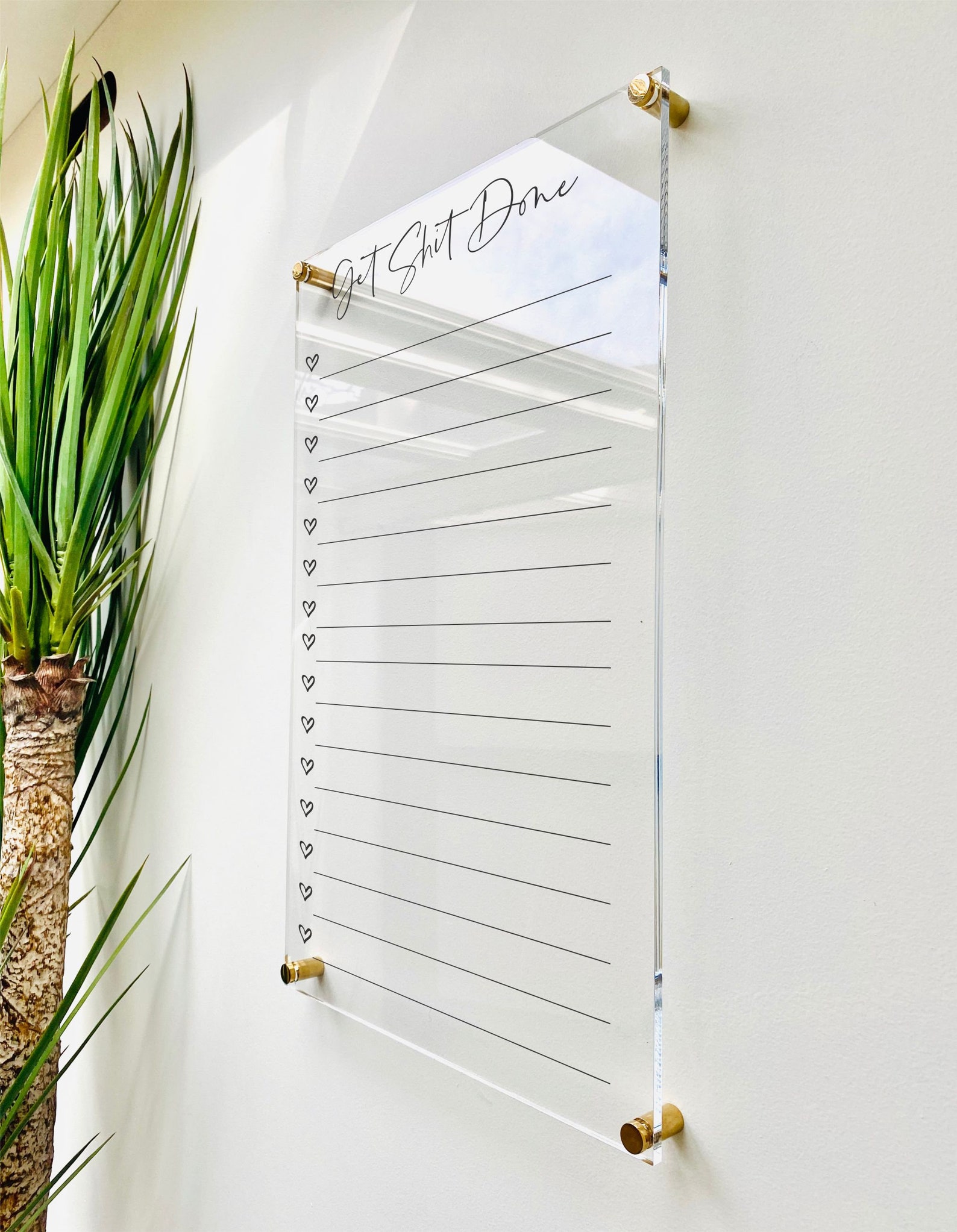 Acrylic to Do List for Wall || Dry Erase Board Clear Acrylic Calendar ...