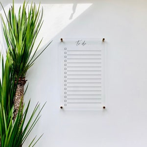 Acrylic to Do List for Wall || Dry Erase Board Clear Acrylic Calendar ...