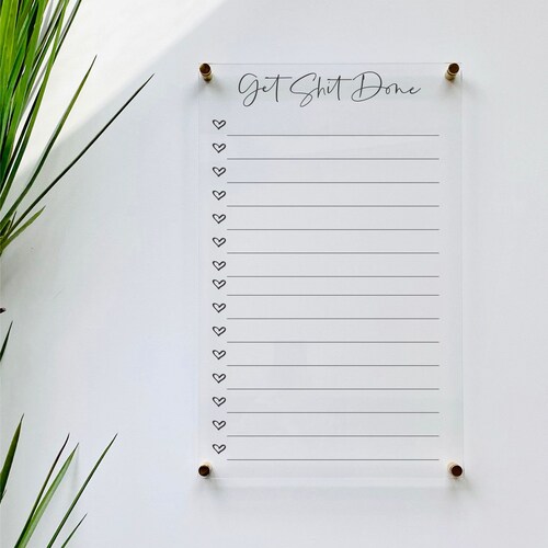 Personalized Acrylic Things to Do Dry Erase Acrylic - Etsy