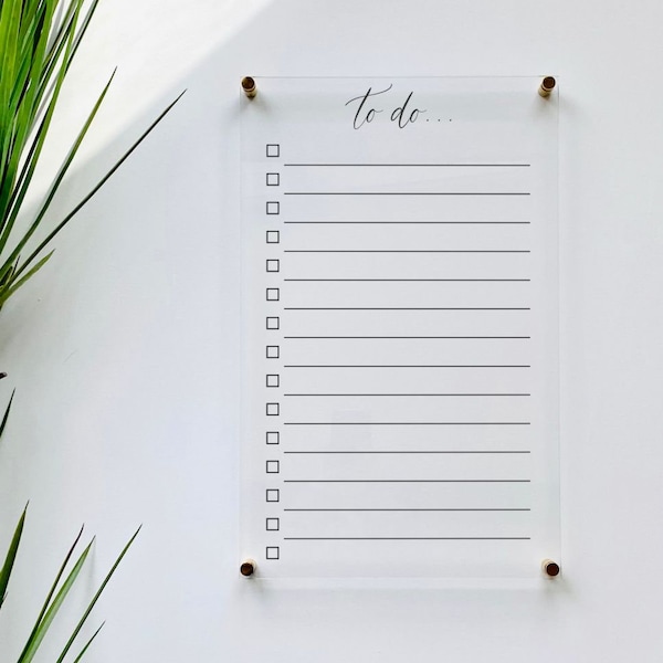 Erasable to Do List - Etsy