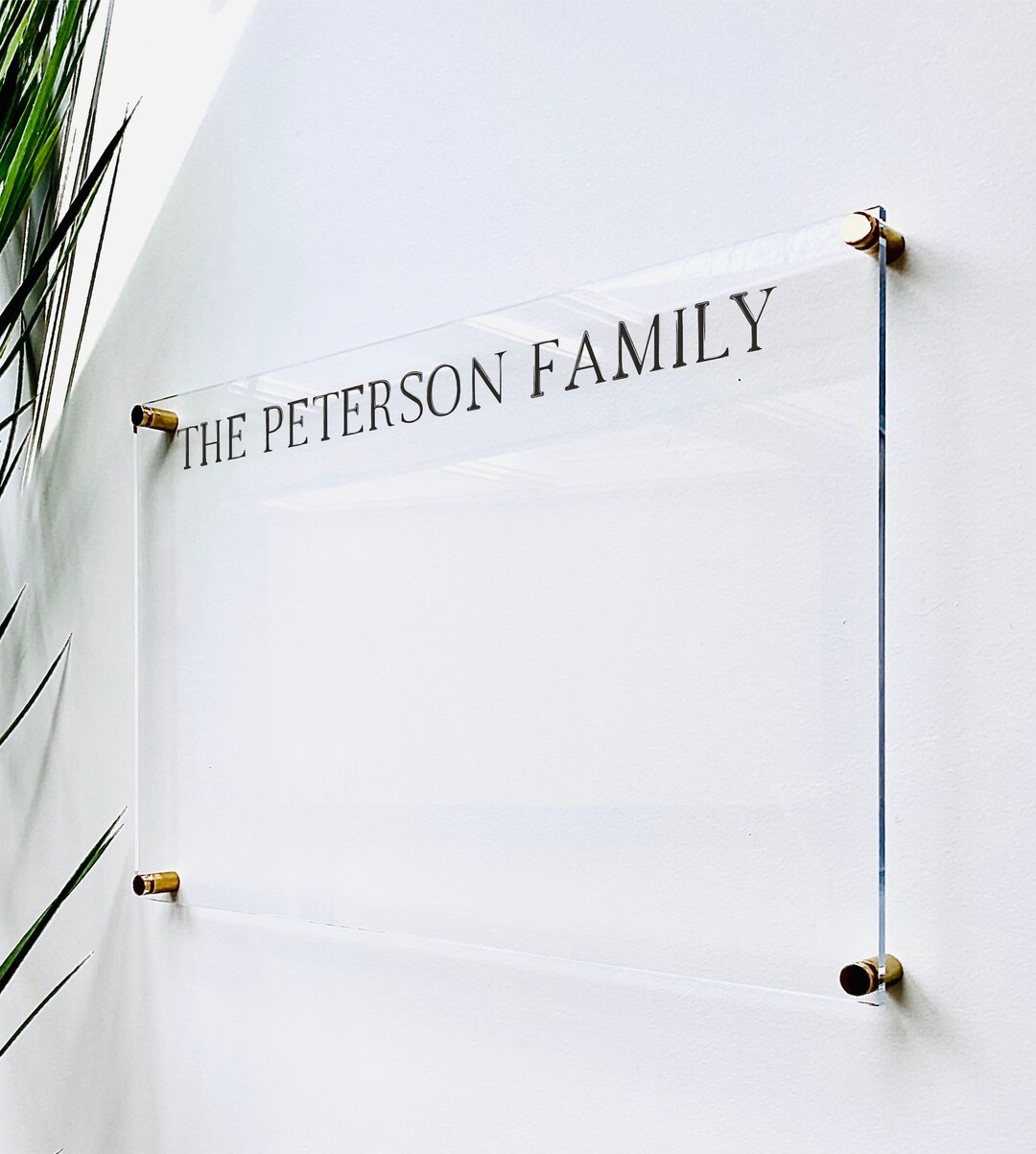 Personalized Acrylic Board for Wall Family Dry Erase Board Lucite Clear ...