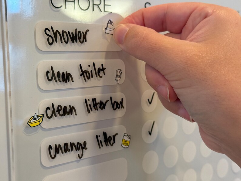 Shower Sticker - Kids Chore Chart, Self Care, Responsibility Stickers ...