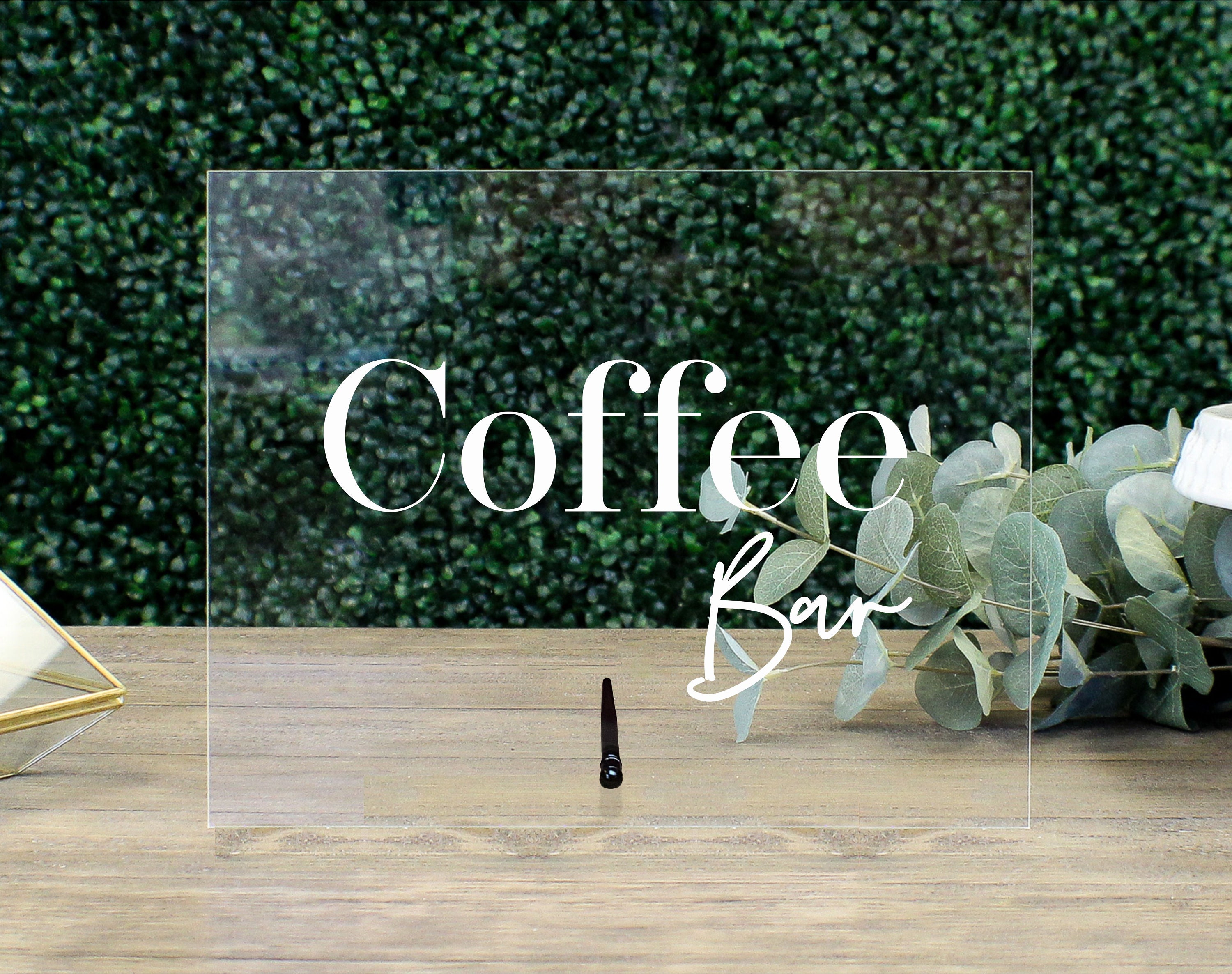 Coffee Bar Table Sign Coffee Station Wedding Bridal Shower - Etsy