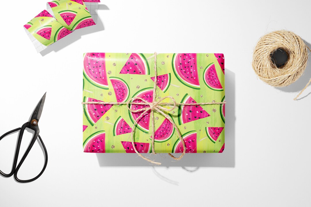 Watermelon Fruit Wrapping Paper Christmas Wrapping Paper Birthday ...