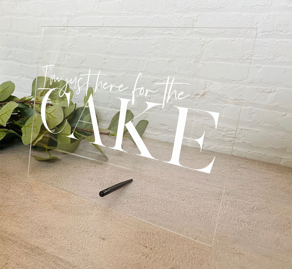 Cake Table Sign Acrylic Wedding Sign Bridal Shower Brunch - Etsy