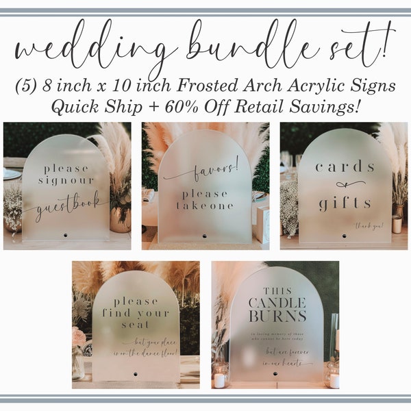 Frosted Acrylic Wedding Sign - Etsy