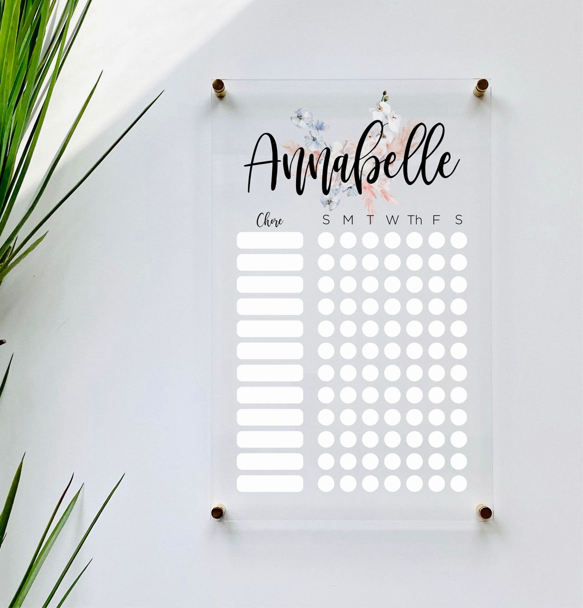 Personalized Chore Chart for Kids Custom Chore Chart - Etsy