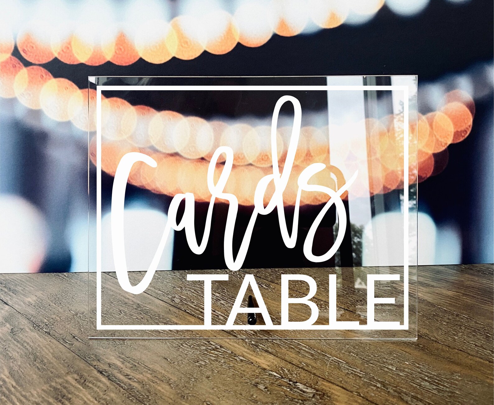 Cards Table Sign Acrylic Wedding Sign Cards & Gifts Table - Etsy