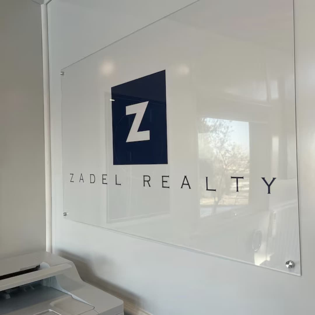 Custom Acrylic Business Logo Sign, Horizontal Layout Personalized Name ...