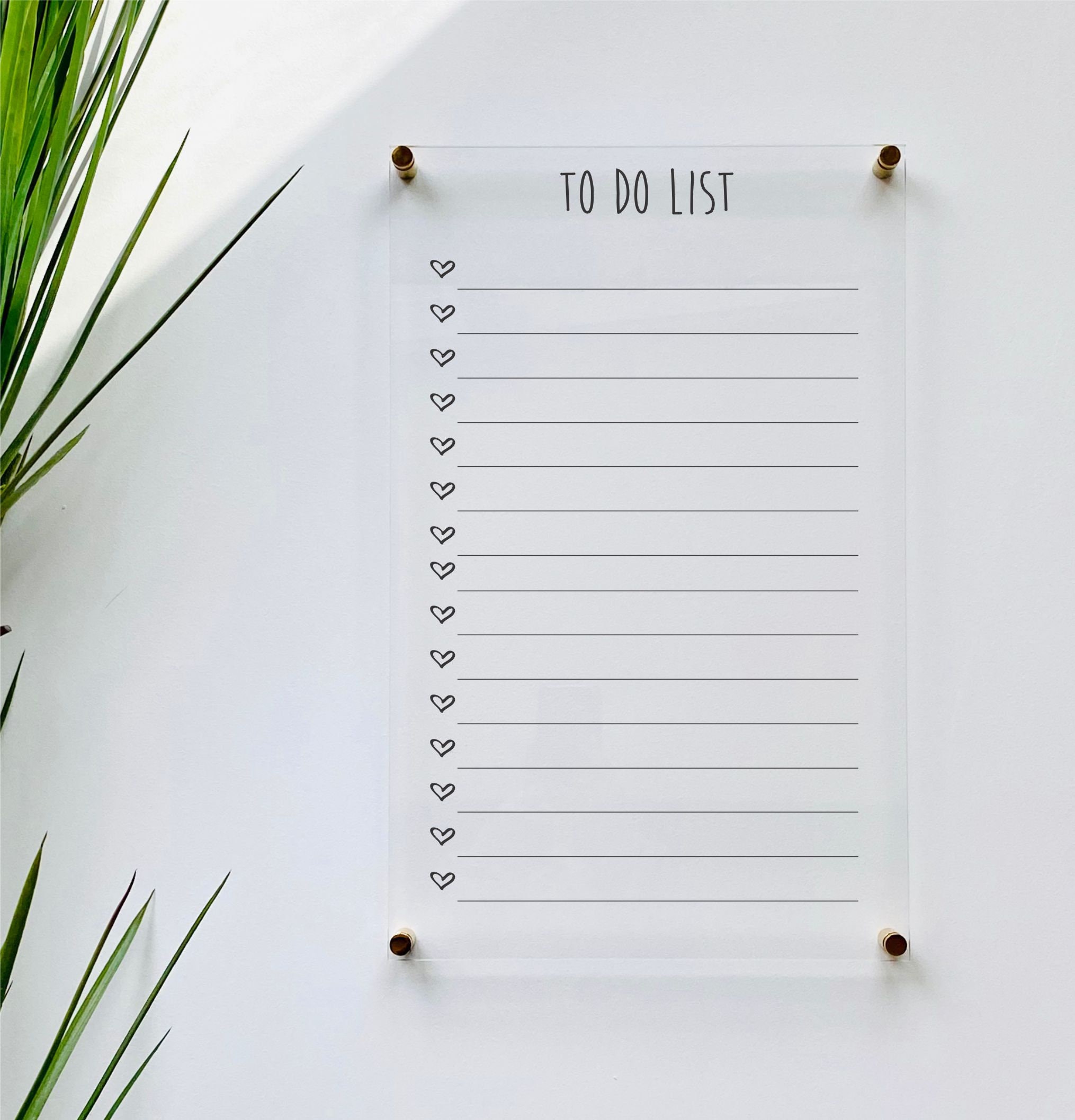 Acrylic to Do List for Wall || Dry Erase Board Clear Acrylic Calendar ...