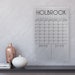 Personalized Acrylic Calendar for Wall 7 Week Design Ll Dry - Etsy