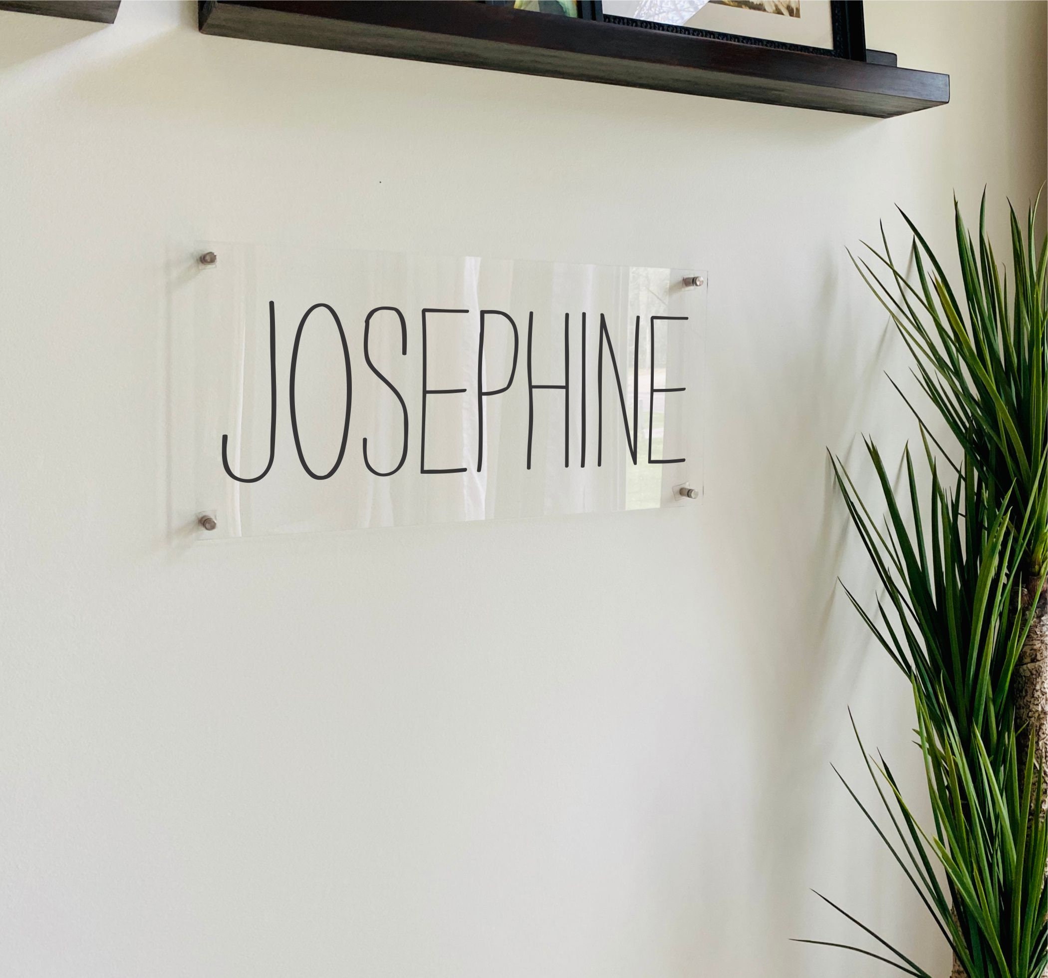 Custom Acrylic Name Sign Nursery Wall Girl Boy Baby Last | Etsy