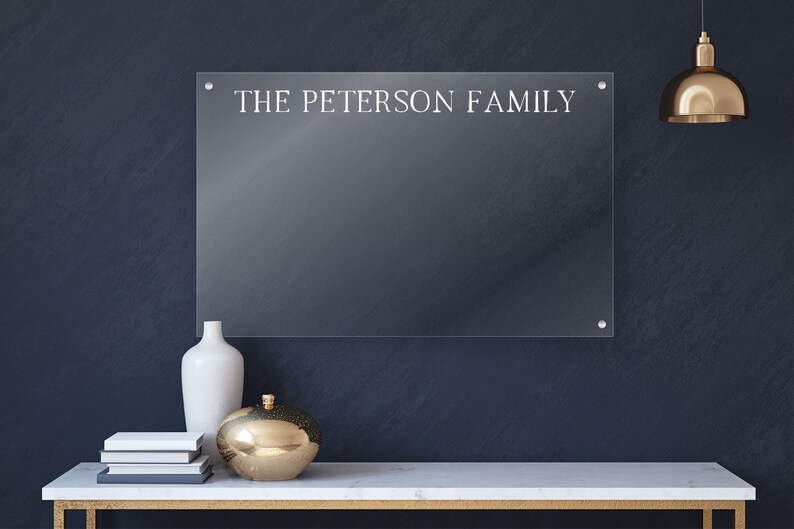 Personalized Acrylic Board For Wall family dry erase board | Etsy