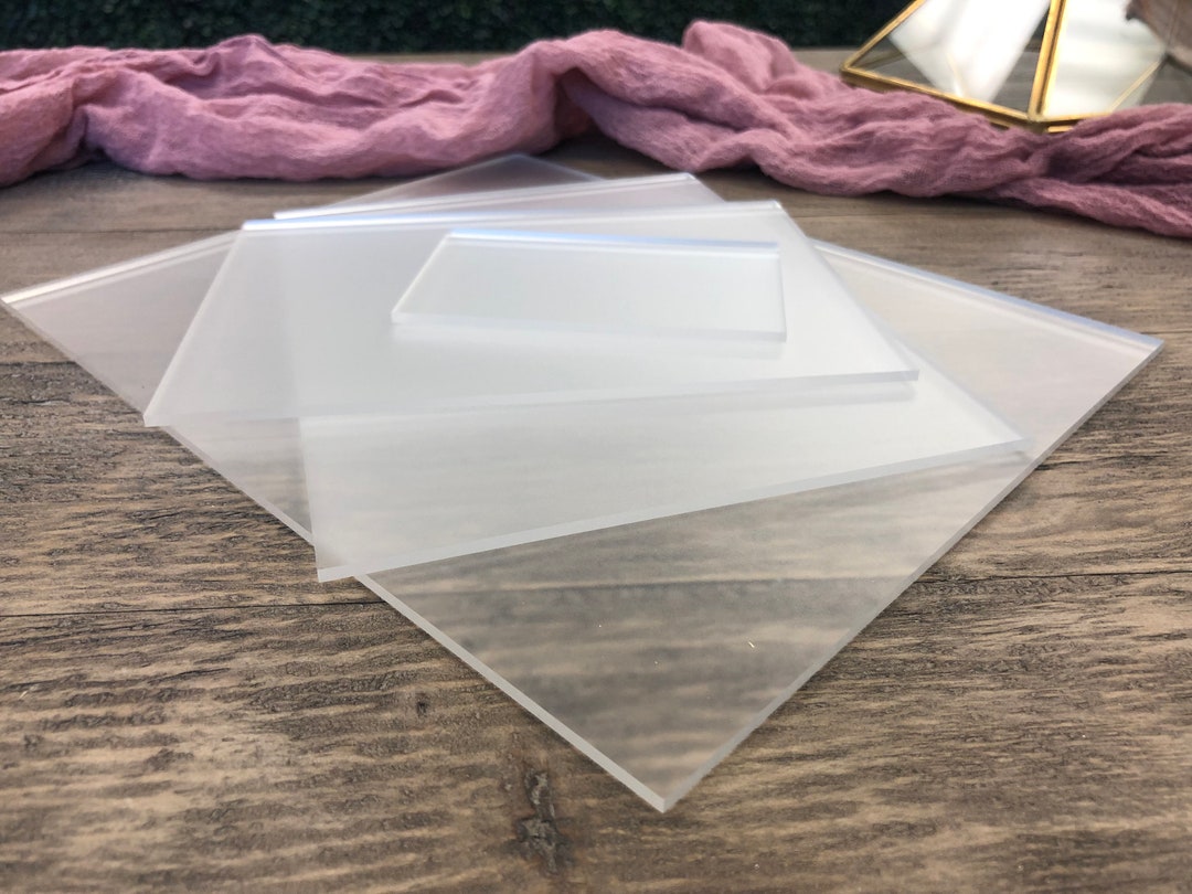 Frosted Acrylic Blanks || DIY Wedding Sign Calligraphy Blank Stock ...