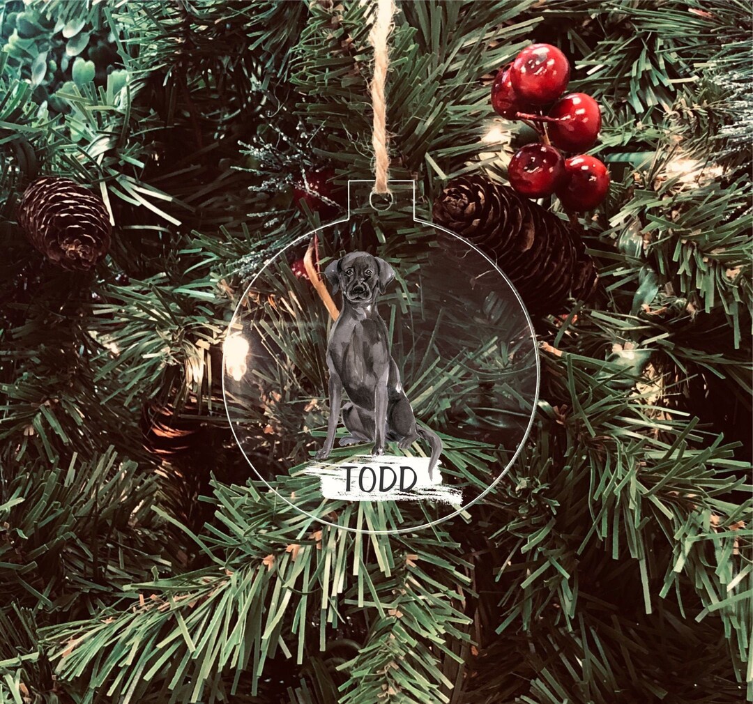 Black Labrador Retrevier Christmas Ornament Christmas Tree Gifts First ...