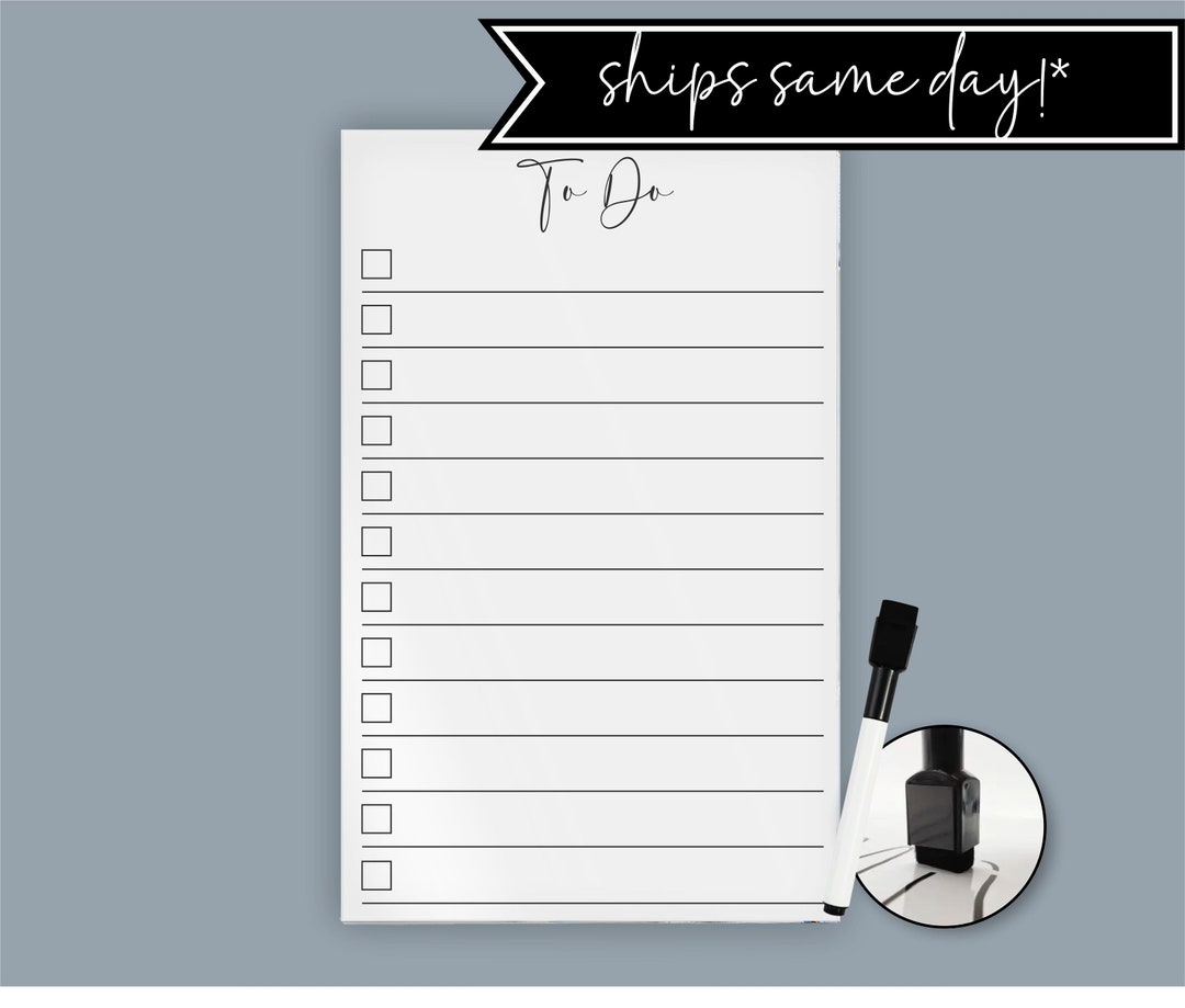 Acrylic to Do List | Dry Erase Board, Organization, Task Managment ...