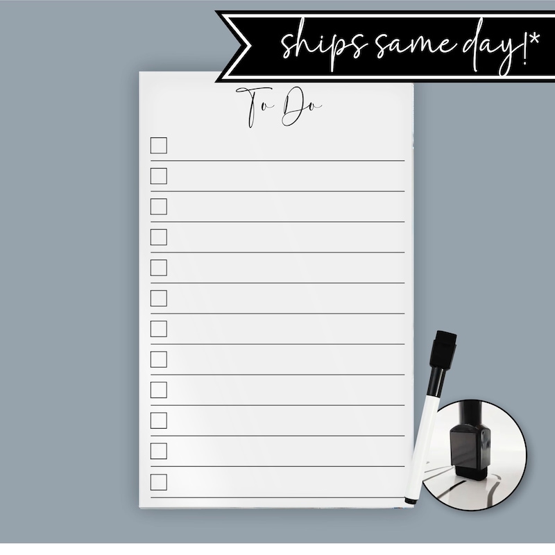 Erasable to Do List - Etsy