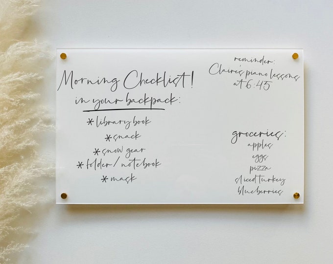 Clear Acrylic Blanks DIY Wedding Sign Calligraphy Blank Stock Sheet ...