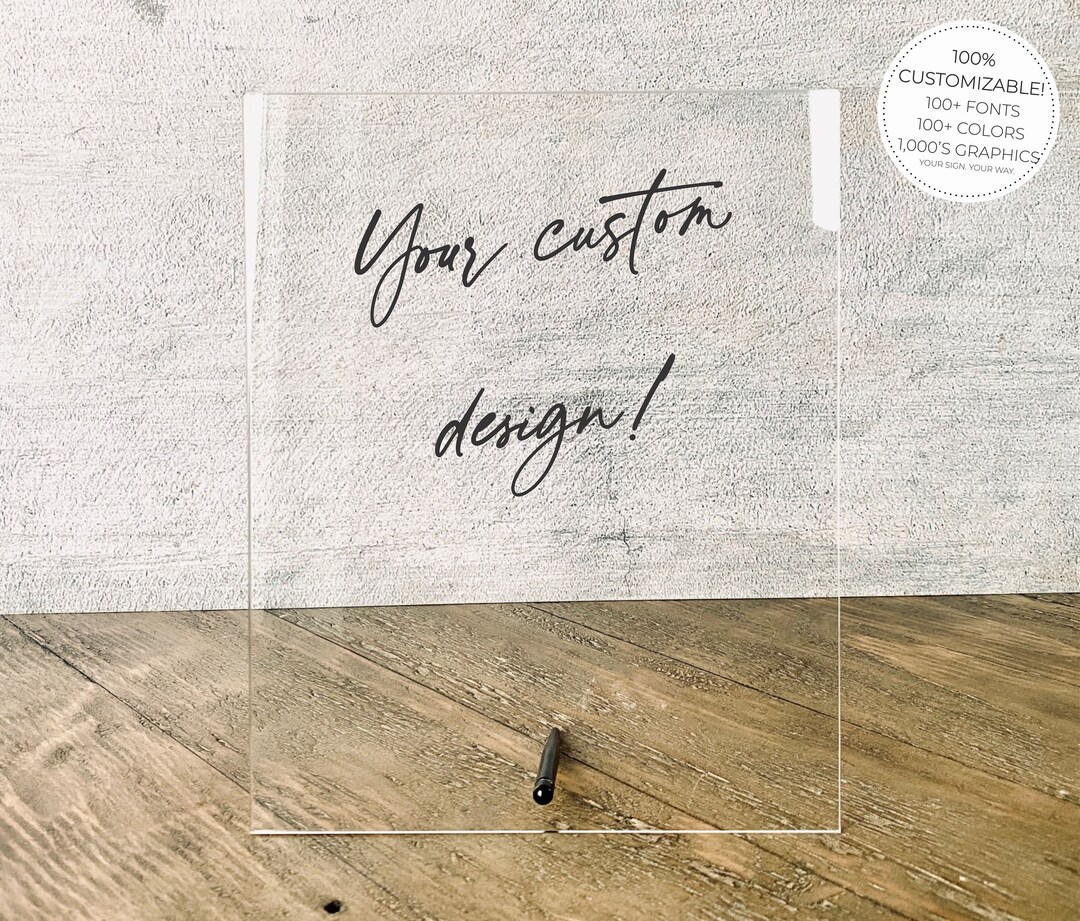 Custom Acrylic Dry Erase Board for Desktop || Reusable Focus Schedule ...