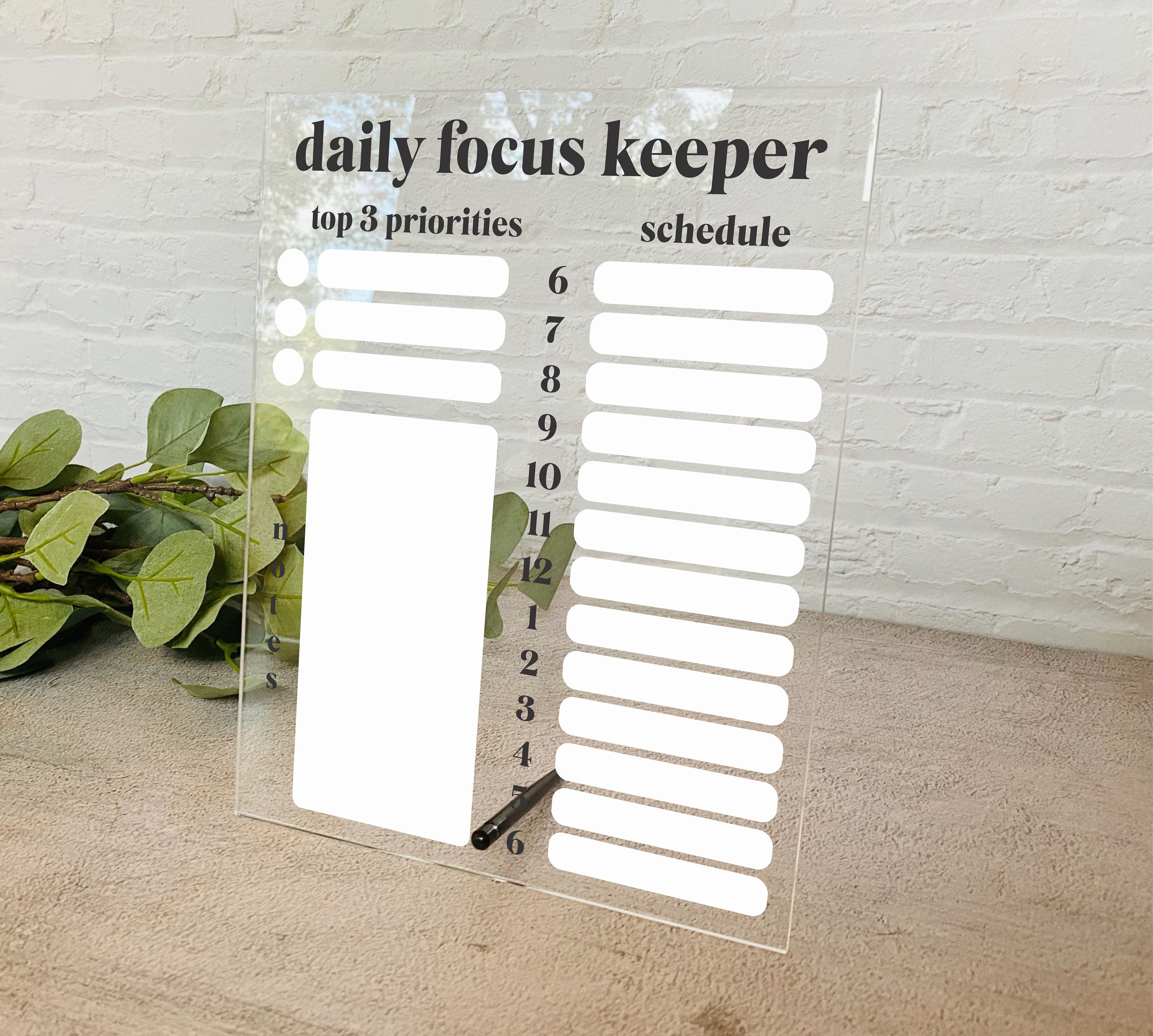 Acrylic Daily Calendar Board for Desktop 8x10 - Etsy