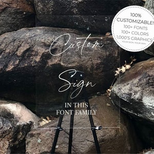 Custom Large Acrylic Sign Clear Wedding Sign Custom Wedding - Etsy