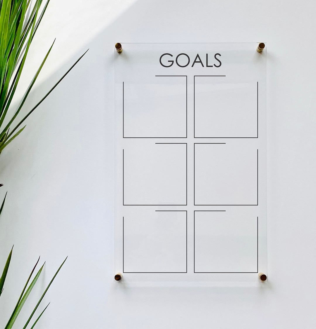 Acrylic Goals & Habit Tracker Board - Dry Erase Wall Planner for ...