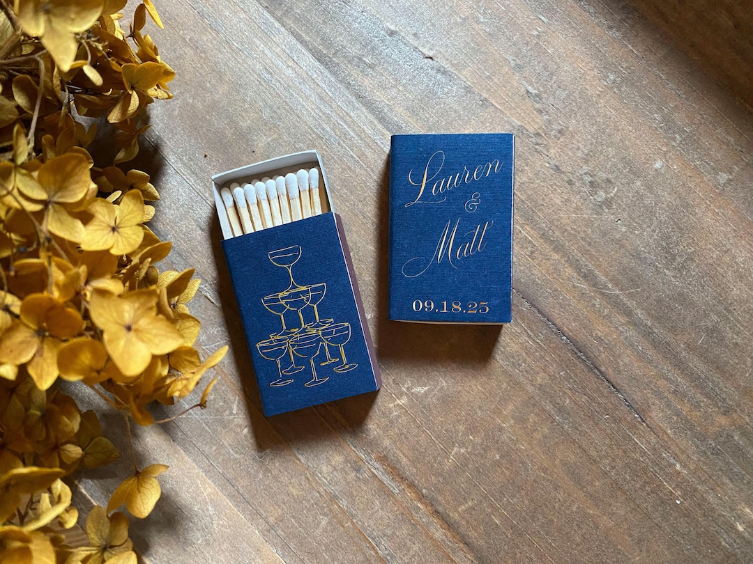 The Perfect Match Personalized Matches || Wedding Matches Custom ...