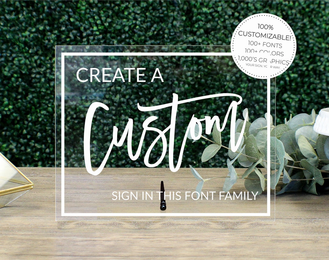 Custom Acrylic Wedding Table Sign Hashtag Photo Booth Photo Guest Book ...