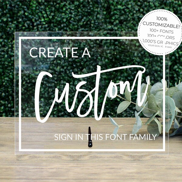 Clear Acrylic - Etsy