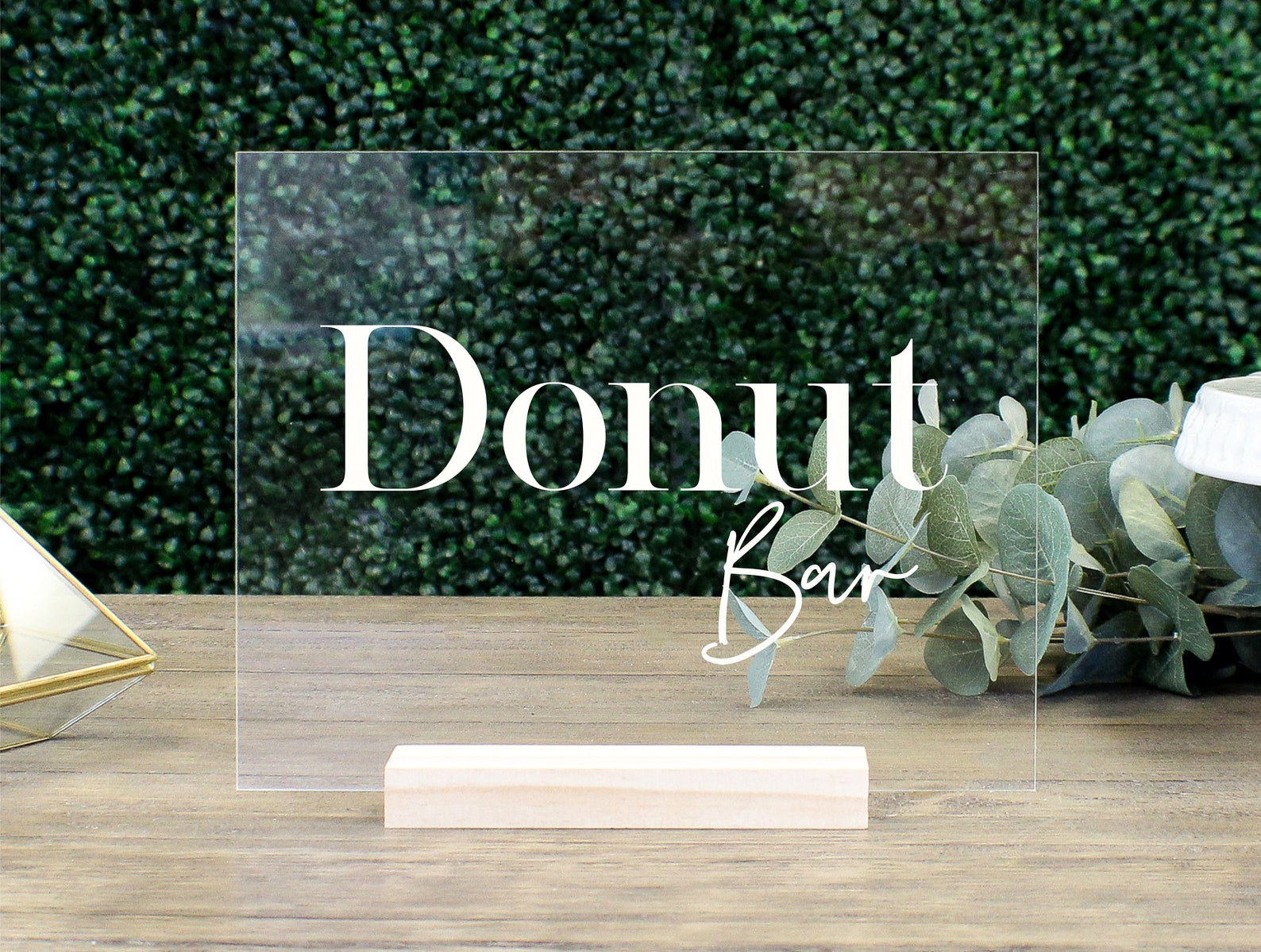 Donut Bar Acrylic Table Sign Wedding Sign Donuts Theme Kids | Etsy