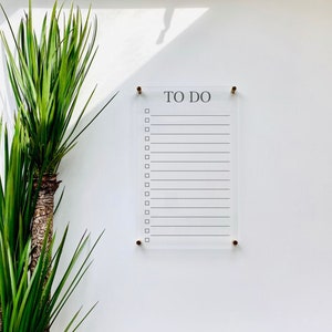 Acrylic to Do List for Wall || Dry Erase Board Clear Acrylic Calendar ...
