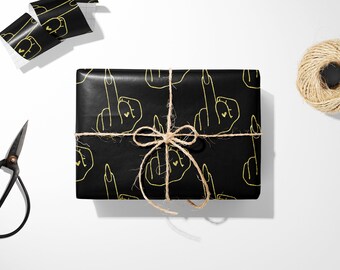 Middle Finger Wrapping Paper - Etsy