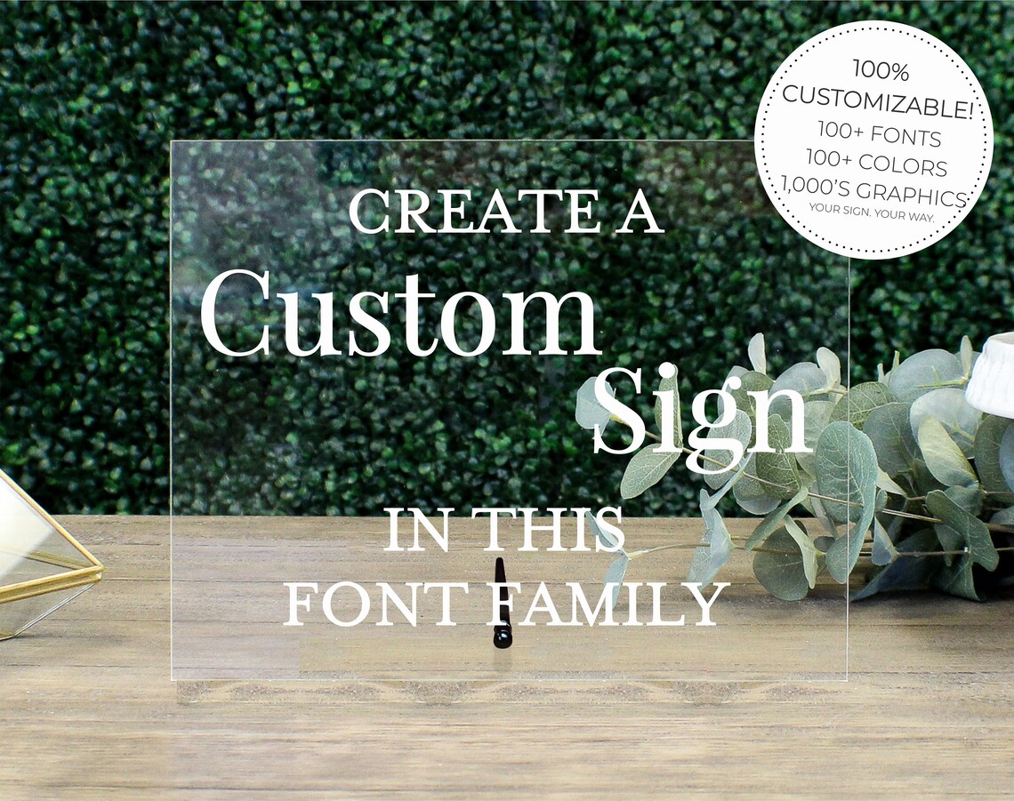 Custom Acrylic Table Sign Wedding Sign Hashtag Photo Booth - Etsy