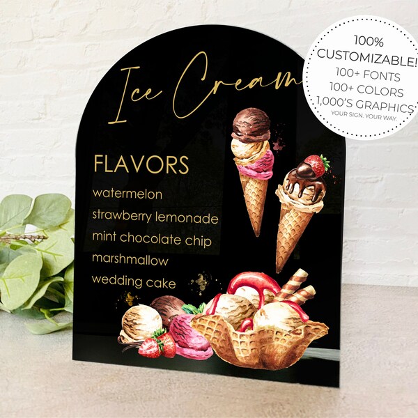 Ice Cream Sign - Etsy