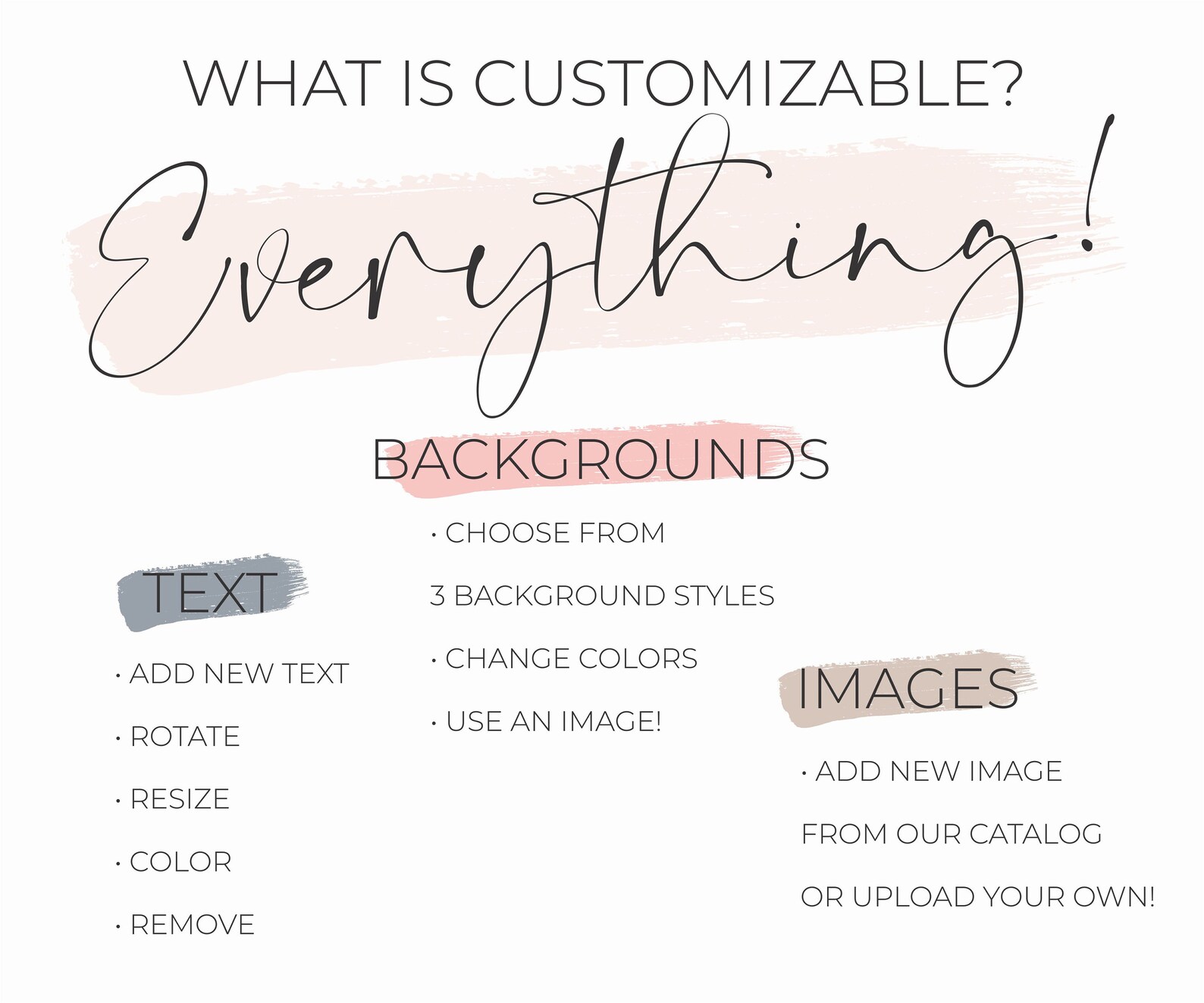 Custom Acrylic Business Logo Sign, Horizontal Layout Personalized Name ...