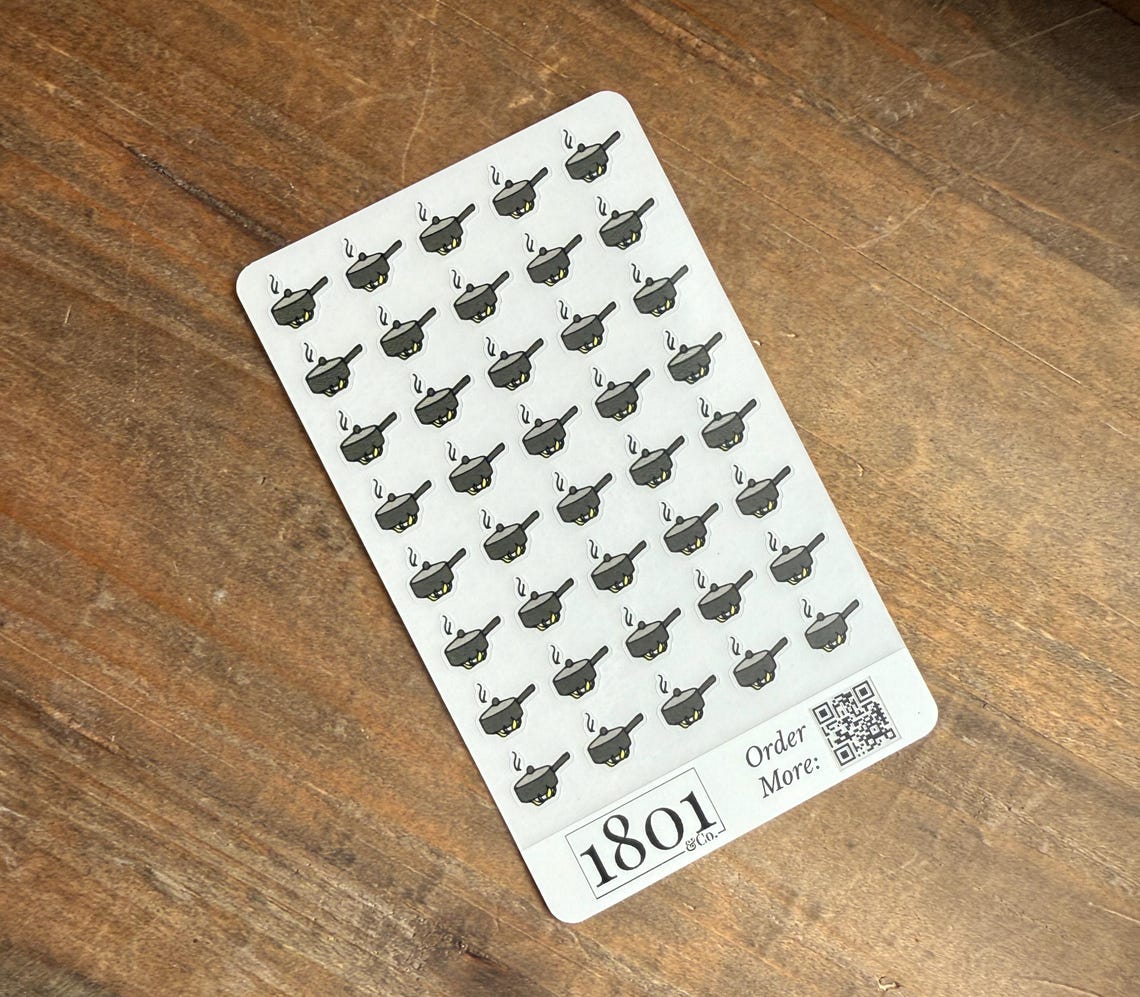 Cook Dinner Chore Chart Sticker || Reusable, Clear (for Acrylic, Glass ...