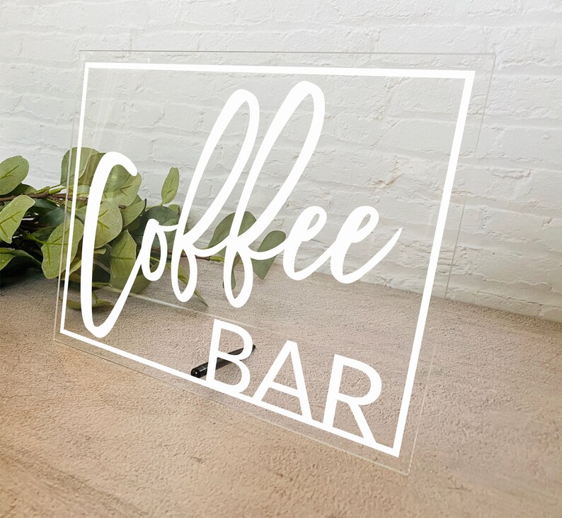 Coffee Bar Table Sign Coffee Station Wedding Bridal Shower | Etsy
