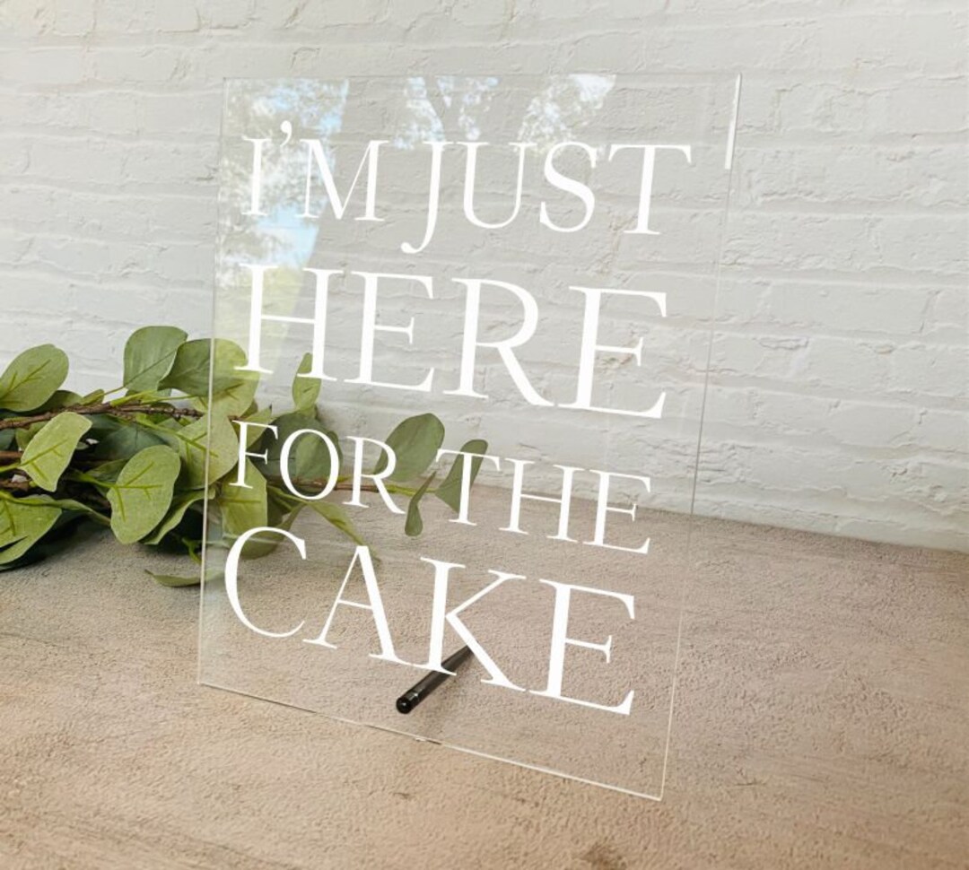 Cake Table Sign Acrylic Wedding Sign Bridal Shower Brunch - Etsy