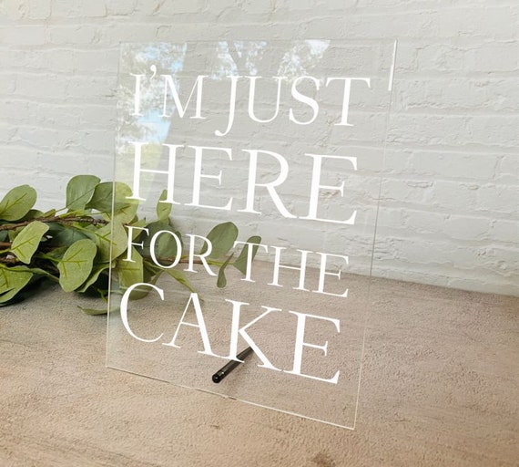 Cake Table Sign Acrylic Wedding Sign Bridal Shower Brunch | Etsy