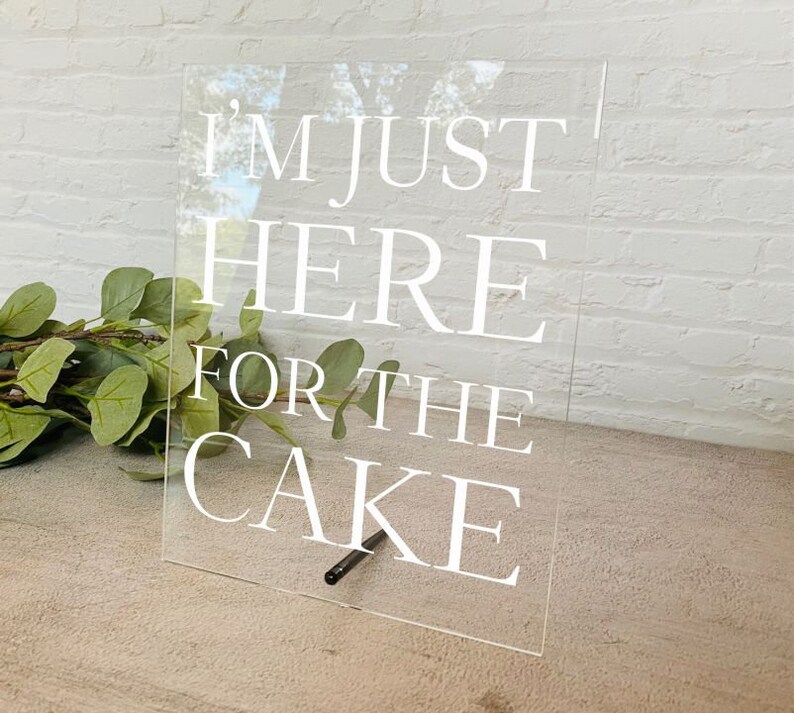 Cake Table Sign Acrylic Wedding Sign Bridal Shower Brunch - Etsy