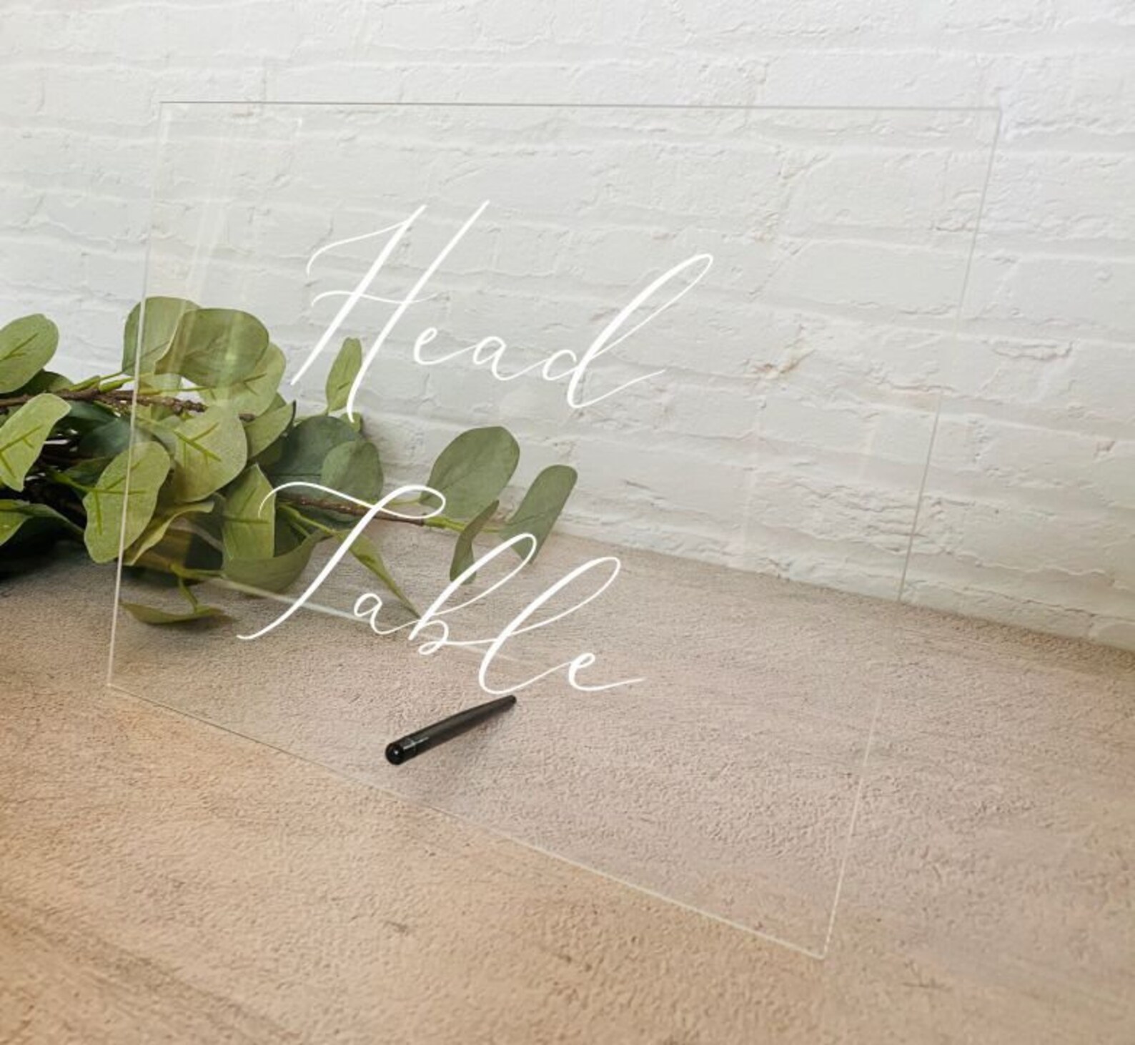Head Table Sign Acrylic Wedding Sign Reserved Table Sign - Etsy