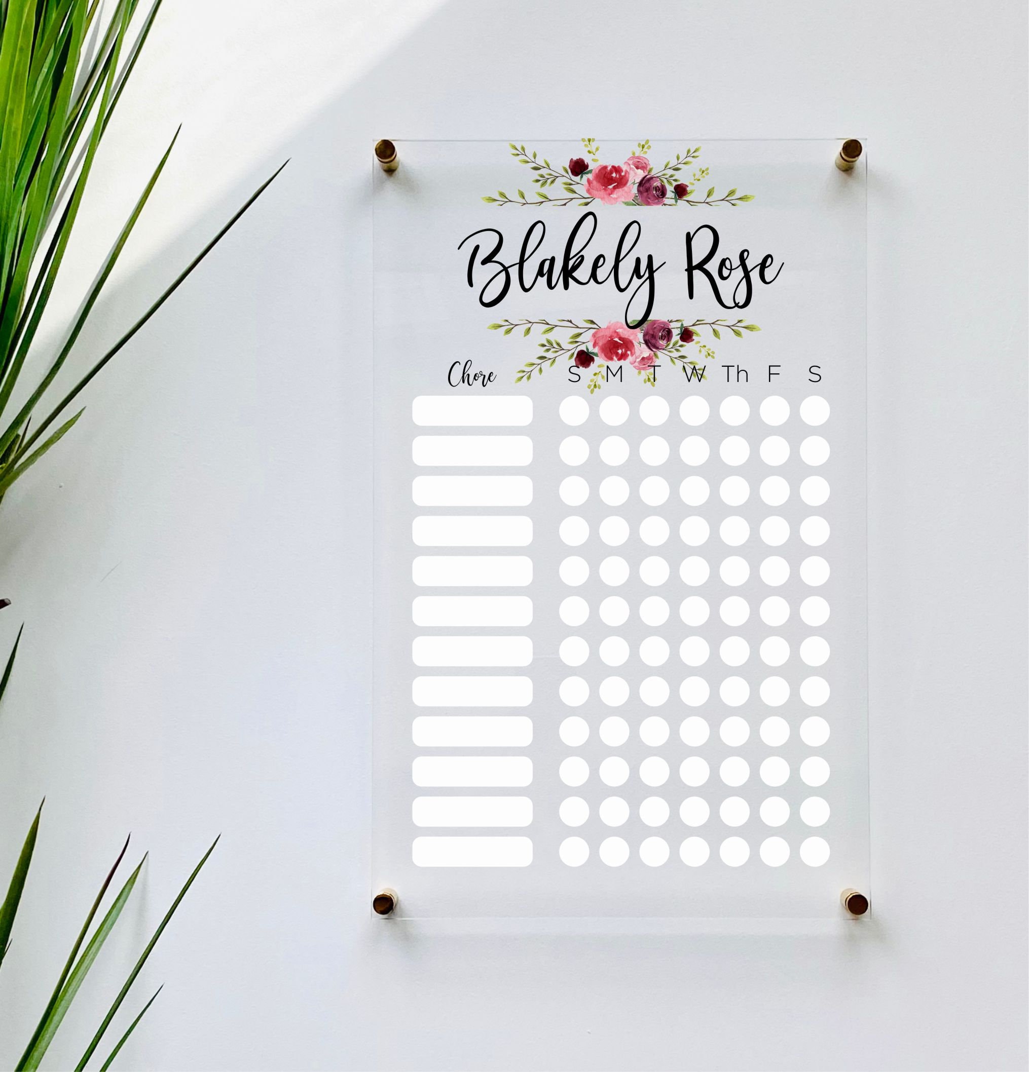 Personalized Chore Chart for Kids Custom Chore Chart | Etsy