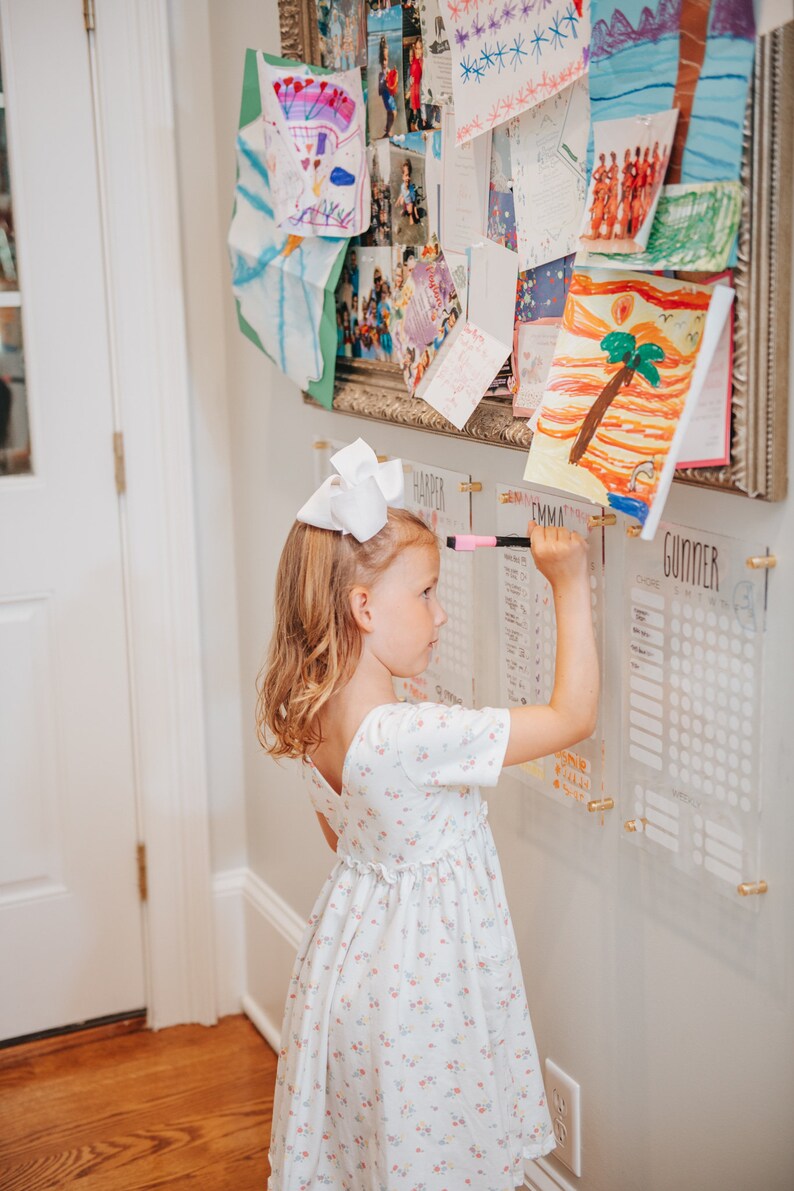 Personalized Chore Chart for Kids Custom Chore Chart - Etsy