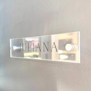 Custom Office Sign – Acrylic Name Plate or Suite Number With Standoffs ...
