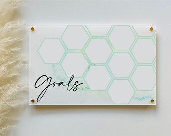 Acrylic Goal Tracker Board for Wall Family Command Center | Etsy