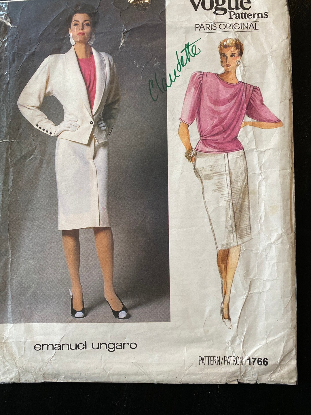 1980s Vogue Suit Sewing Pattern - Etsy