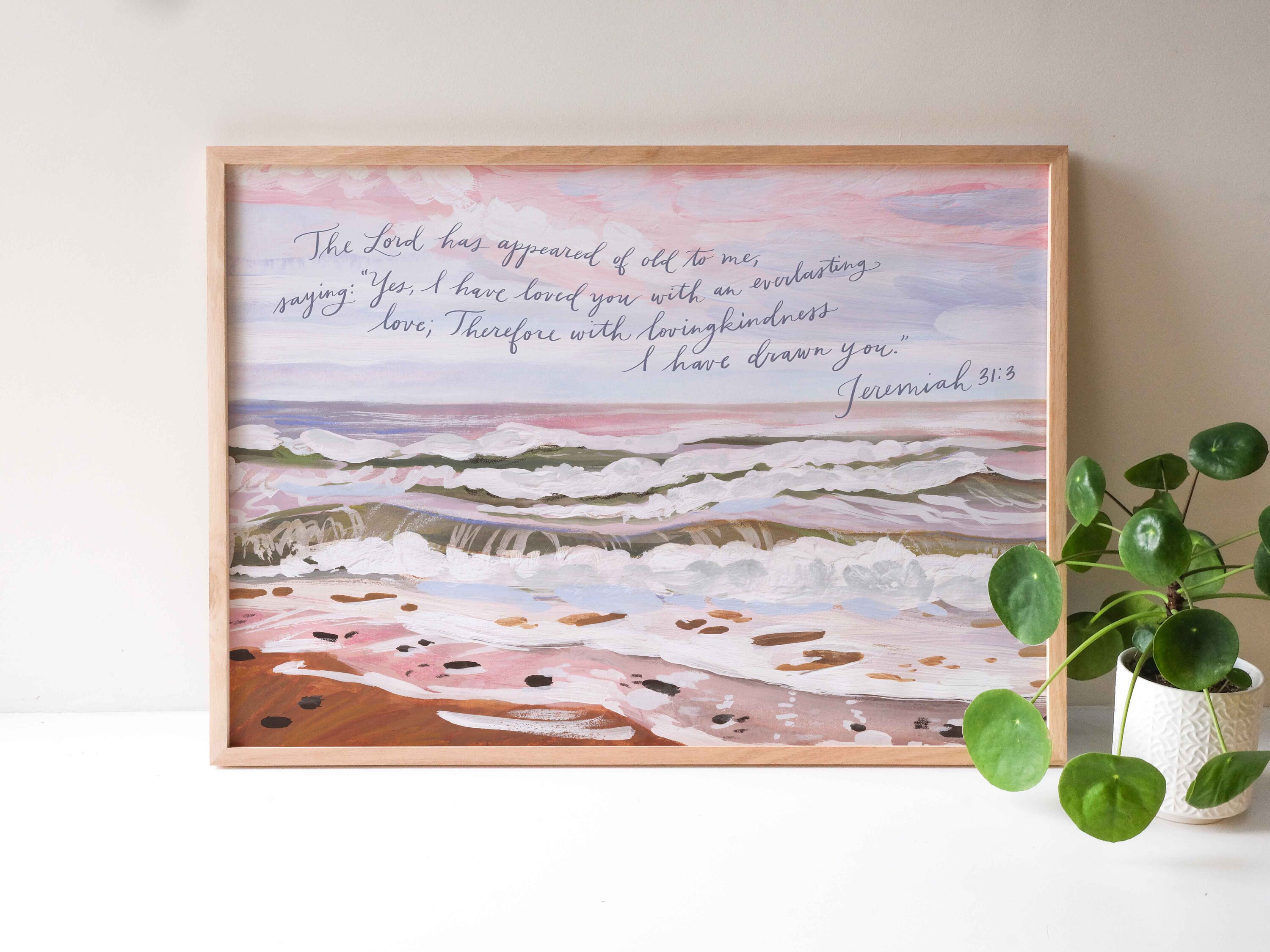 Scripture Landscape Art Print Modern Christian Art i - Etsy