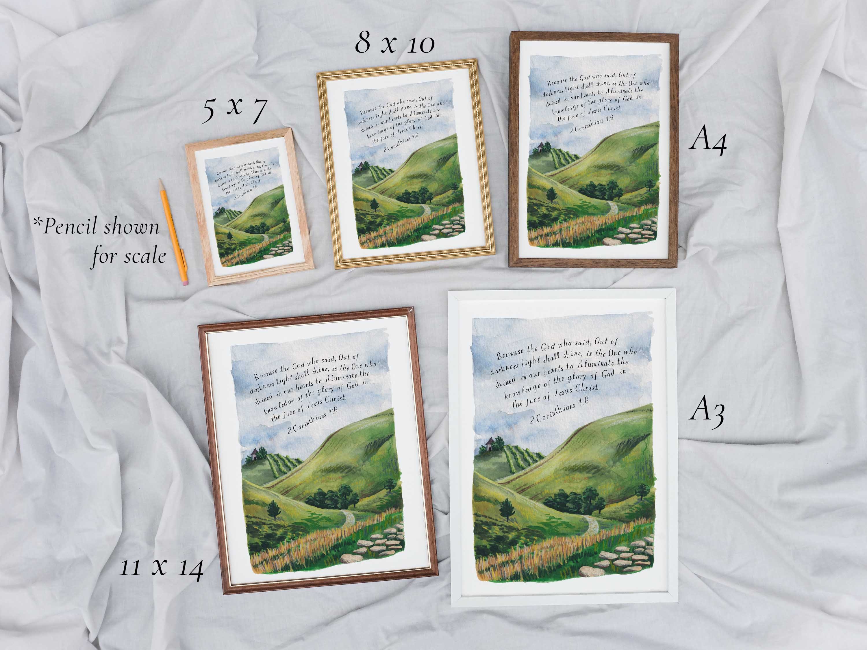 Custom Bible Verse Print Personalized Scripture Wall Art - Etsy