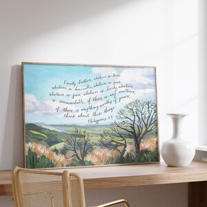 Custom Bible Verse Print, Personalized Scripture Wall Art, Custom ...