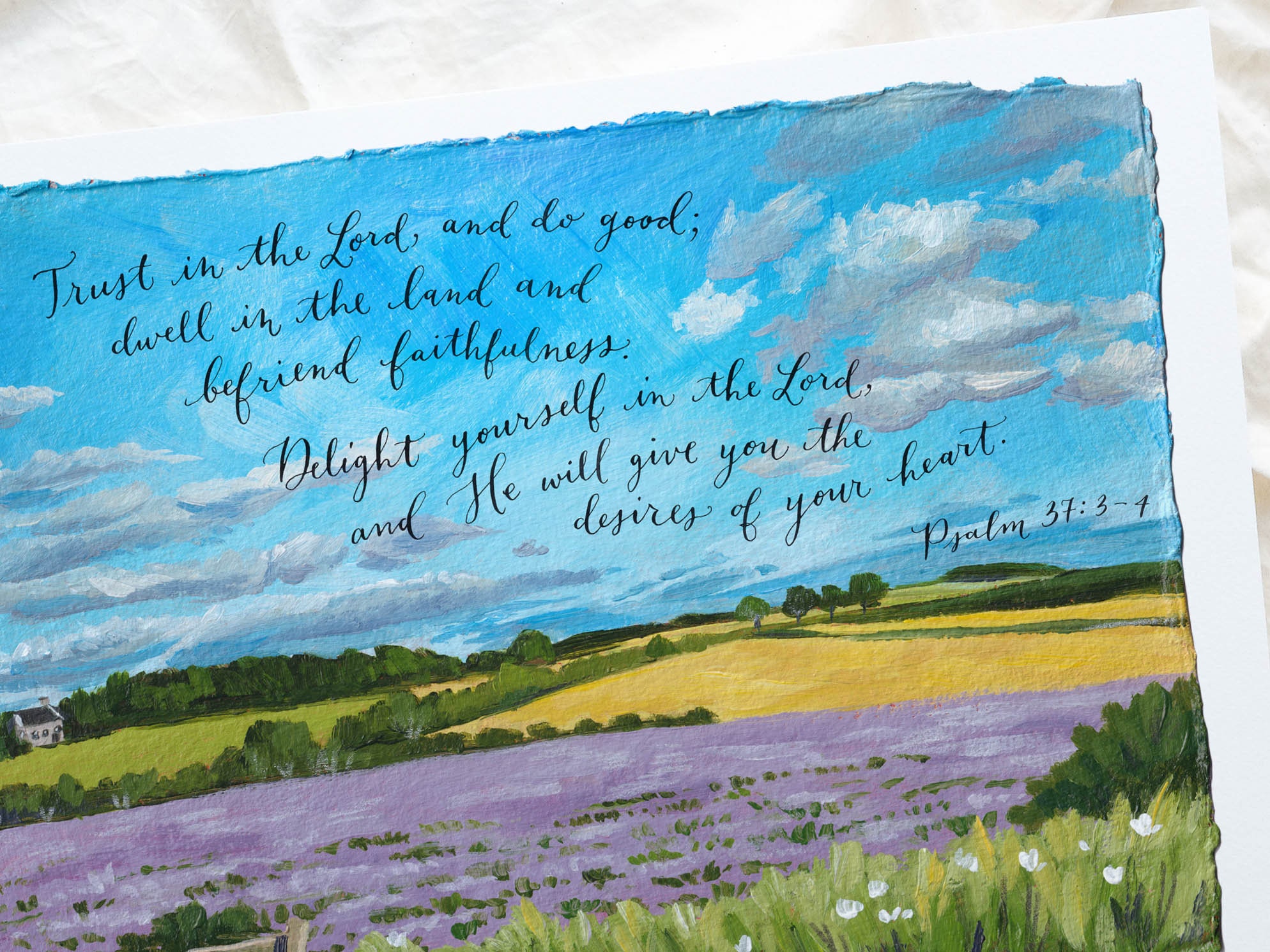 Bible Verse Artwork / Delight Yourself in the Lord / Scripture - Etsy